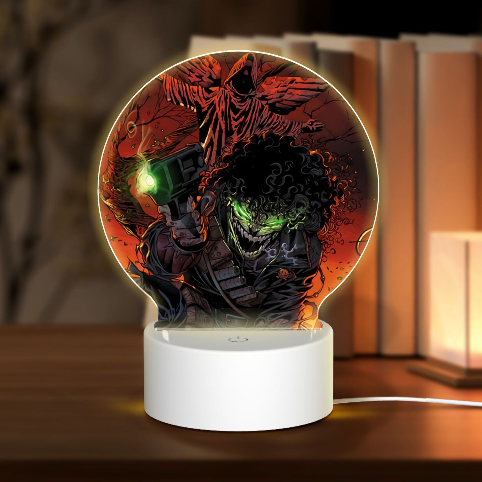 Evil Ernie Anime Round Acrylic Night Light Is Suitable For Rooms ...