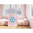 Evil Eye Aura Blue and Light Pink Preppy Above Bed Decor, Unframed ...