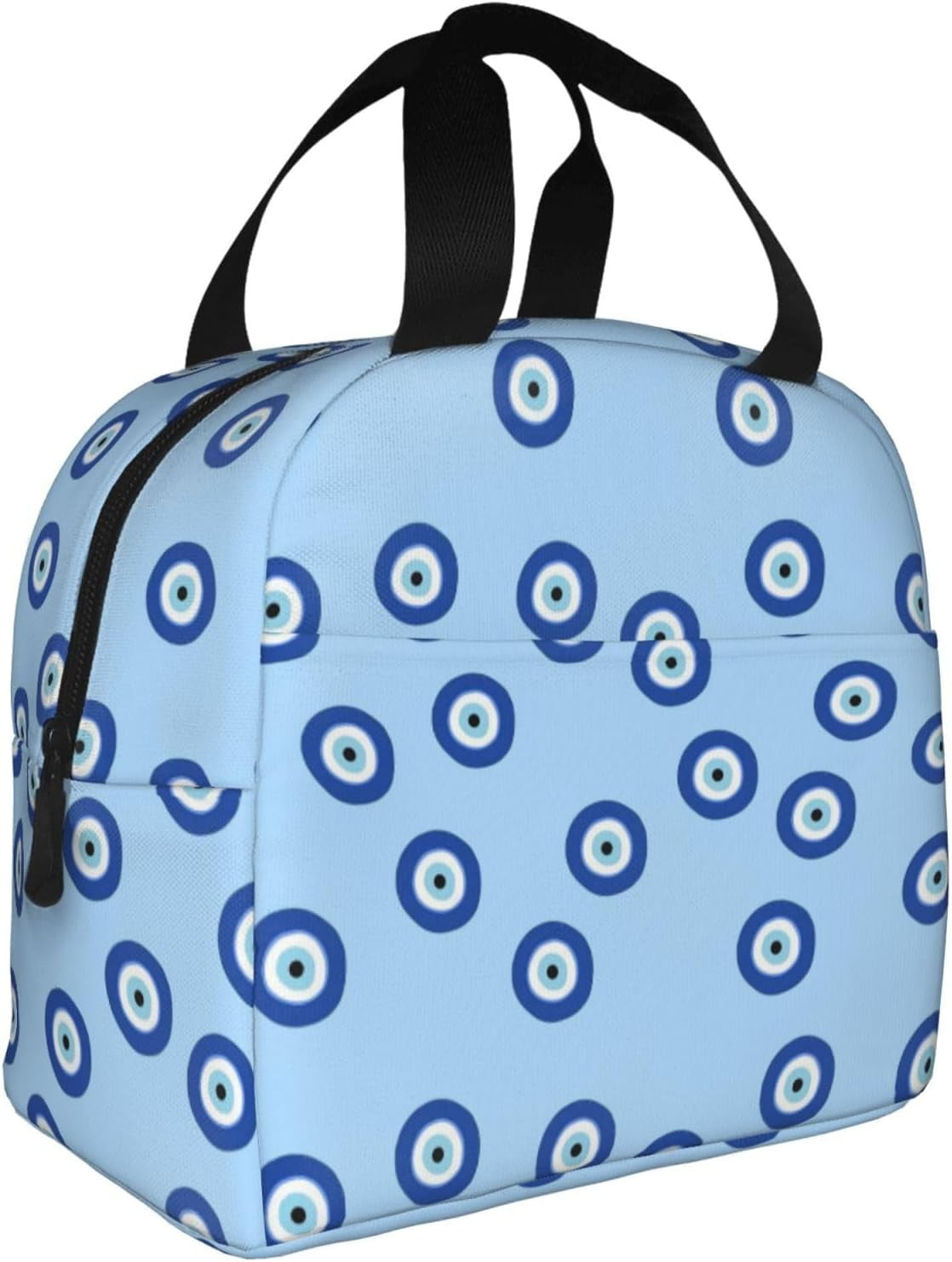 Evil Eye Blue Lunch Bag Tote Insulated Portable Hand Lunch Bag For ...