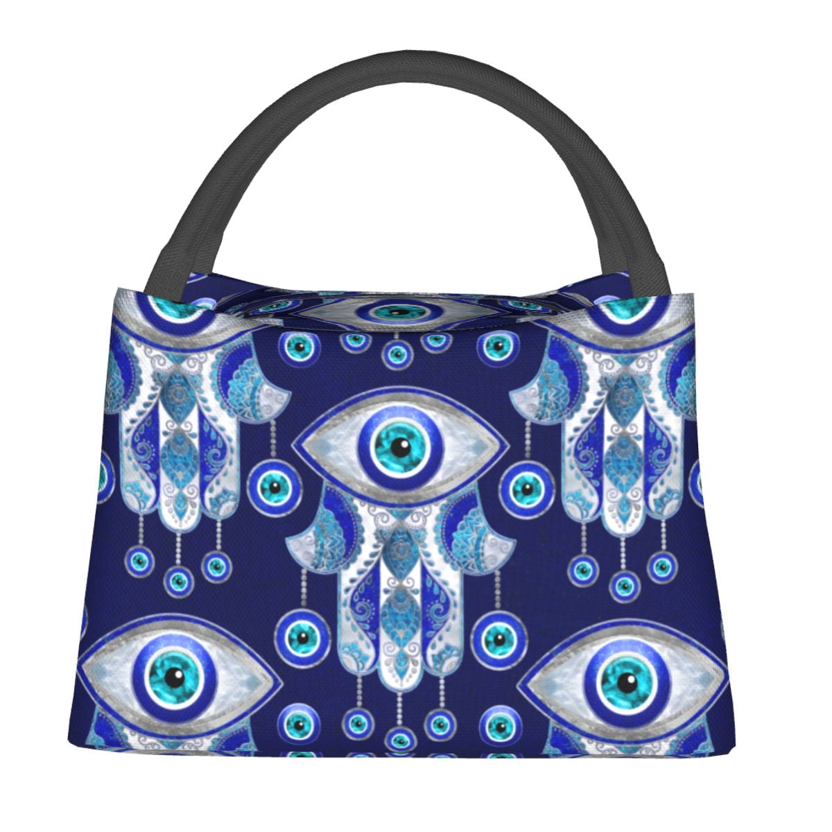 Evil Eye Charm Lunch Bag Greek Mati Print Portable Lunch Box Men ...