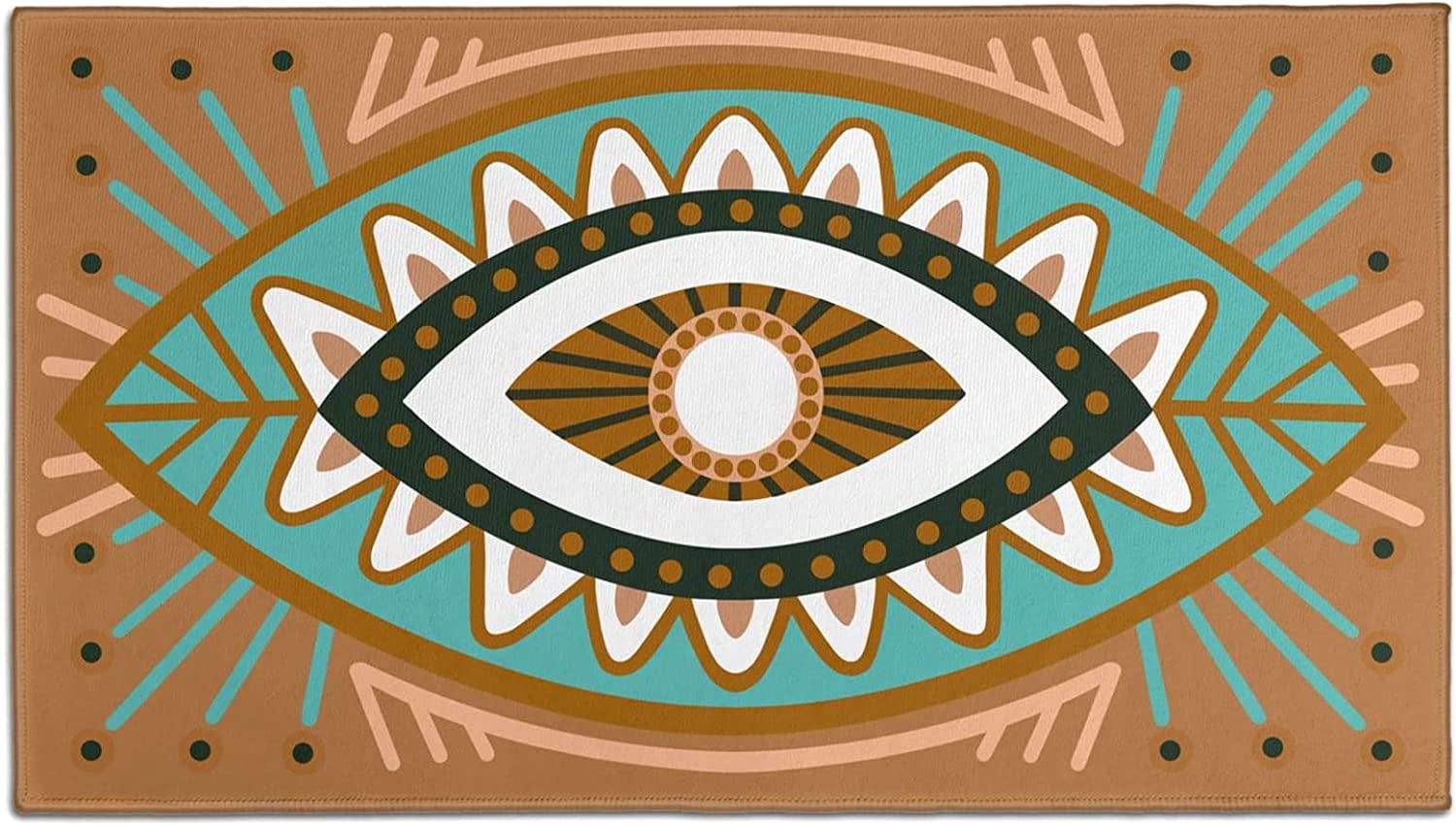 Evil Eye Doormat Evil Eye Decor Third Eye Decor Evil Eye Rug Tribal ...