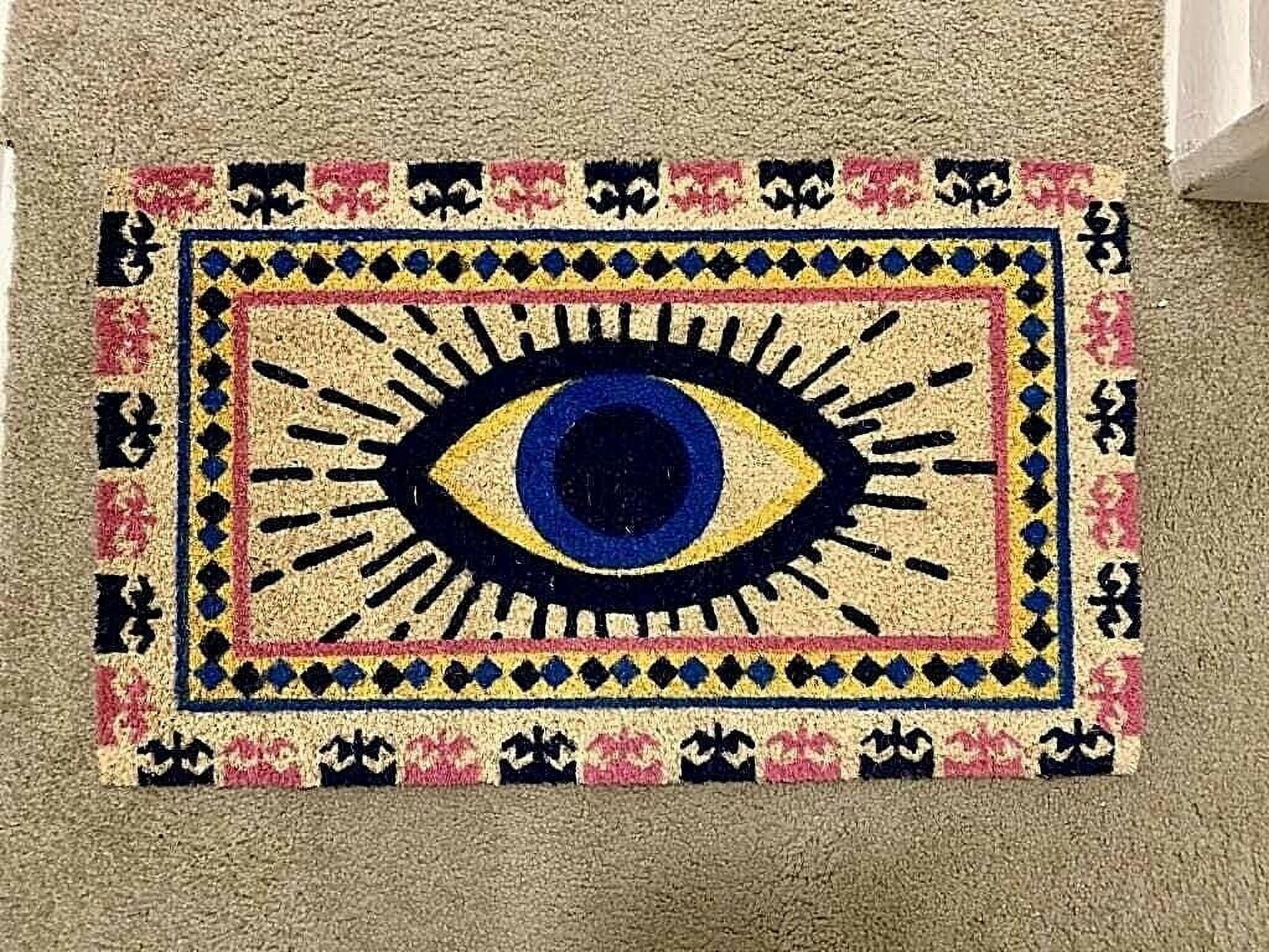 Evil Eye Doormat - Welcome Door Mat, Absorbent Non-Slip Floor Mat 16 ...