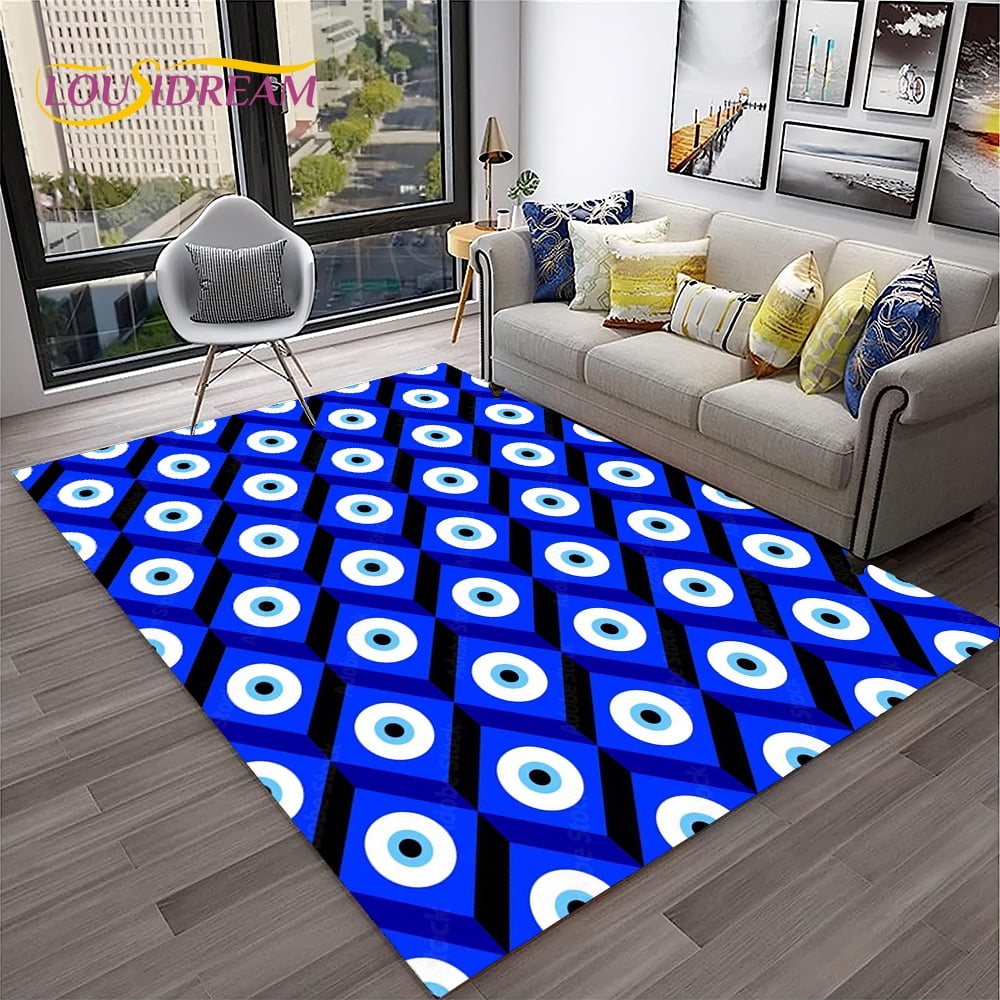 Evil Eye Eye of Horus Nazar Tree of Life Carpet Rug for Home Living ...