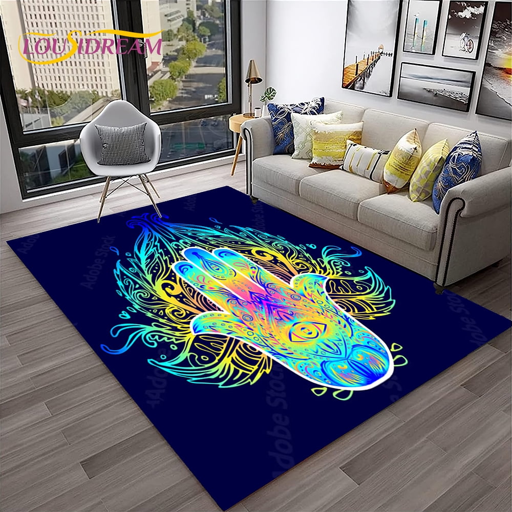 Evil Eye Eye of Horus Nazar Tree of Life Carpet Rug for Home Living ...