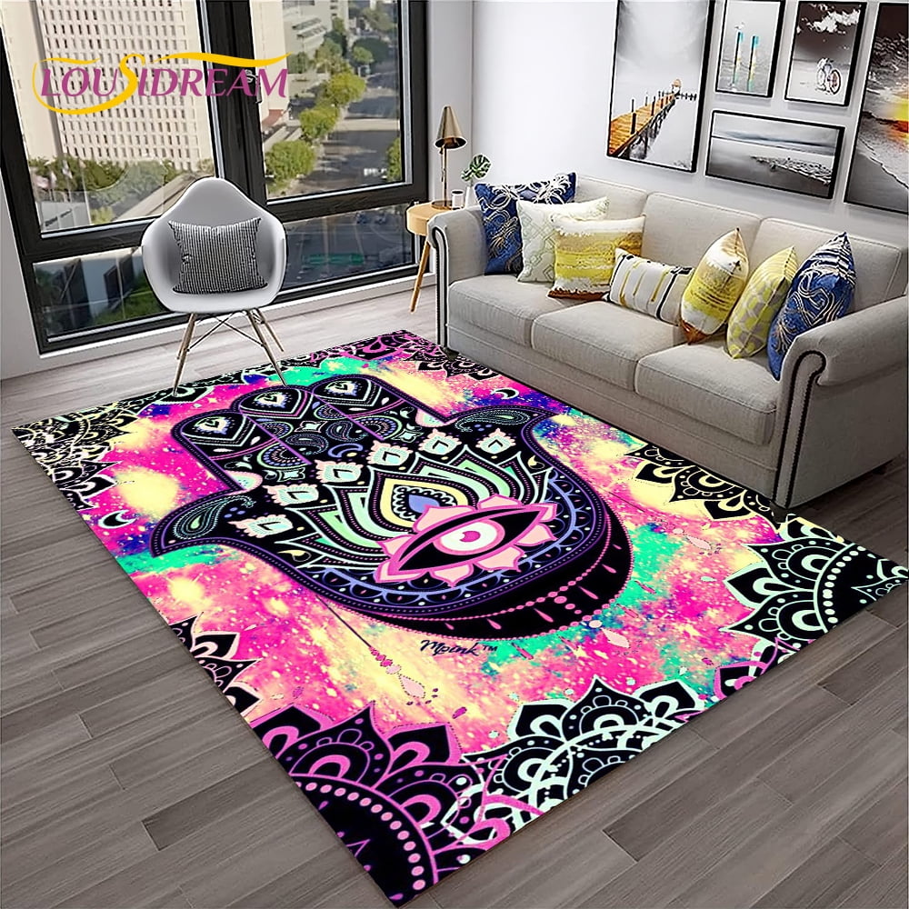 Evil Eye Eye of Horus Nazar Tree of Life Carpet Rug for Home Living ...