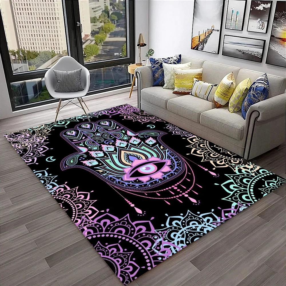 Evil Eye Floor Mat Cartoon Blue Eyes Carpet Bathroom Matss Room Bedroom ...