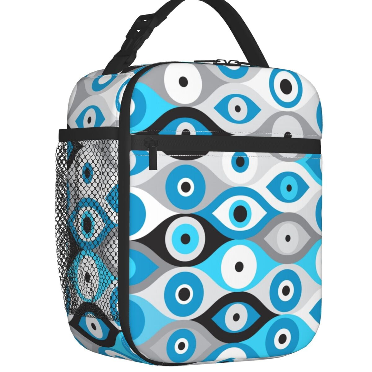 Evil Eye Good Luck Charm Energy Triangle Insulated Lunch Tote Bag ...