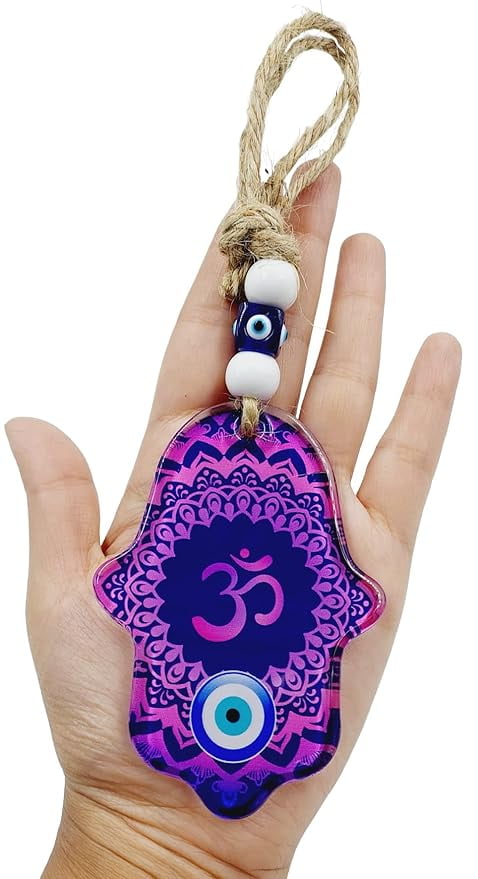 Evil Eye Hanging for Home Entrance Door Decoration, Om Nazar Battu for Home Protection, Good ...