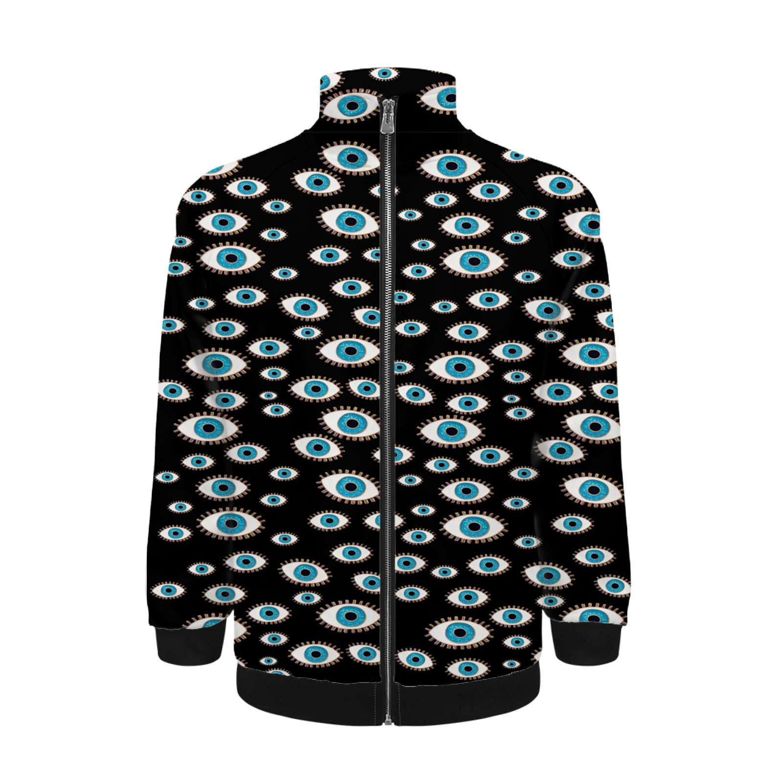Evil Eye Jacket Men's Street Cool Long Sleeves Coat Personality Tops ...