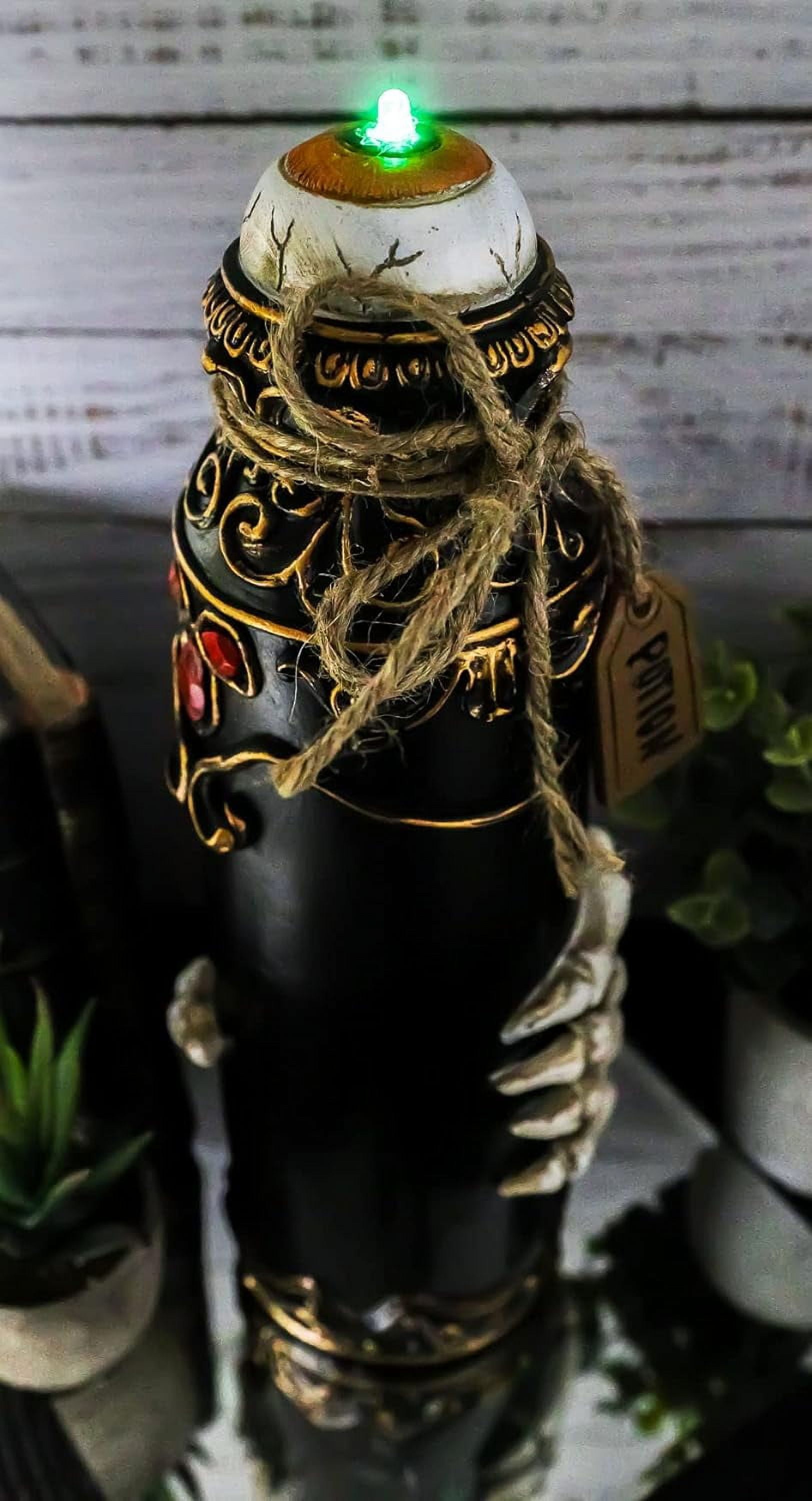 Evil Eye LED Light Decorative Potion Bottle with Skeleton Hands and ...