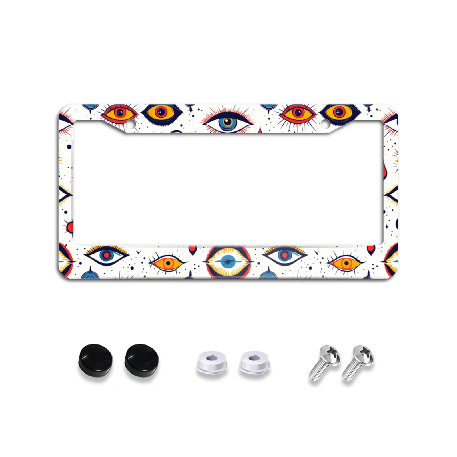 Evil Eye License Plate Frames for Women Men Car Plate Holder Cover ...