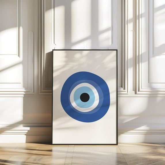 Evil Eye Print, Blue Evil Eye, Evil Eye Art, Printable Evil Eye, Evil ...
