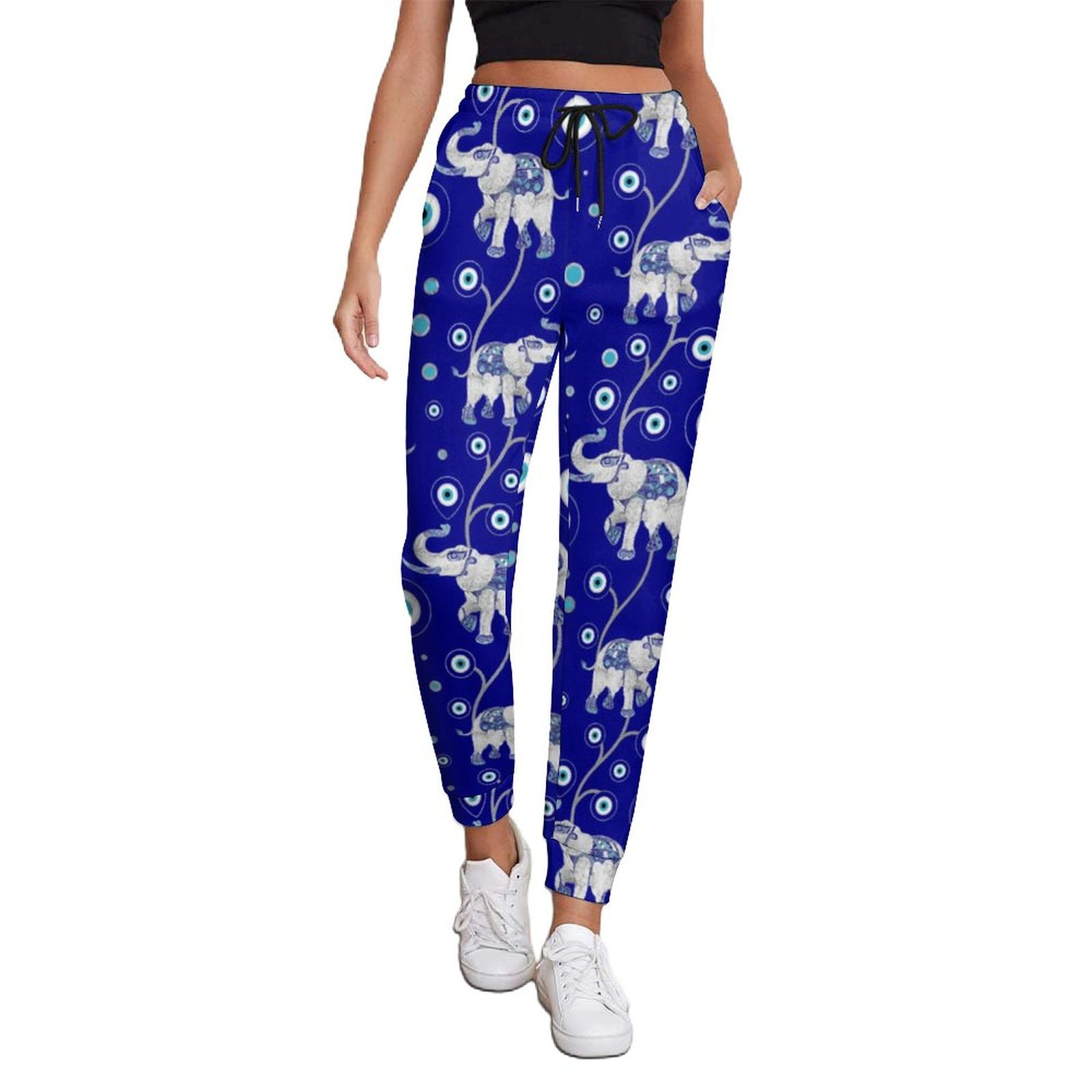 Evil Eye Print Jogger Pants Greek Mati Mataki Classic Sweatpants Spring ...