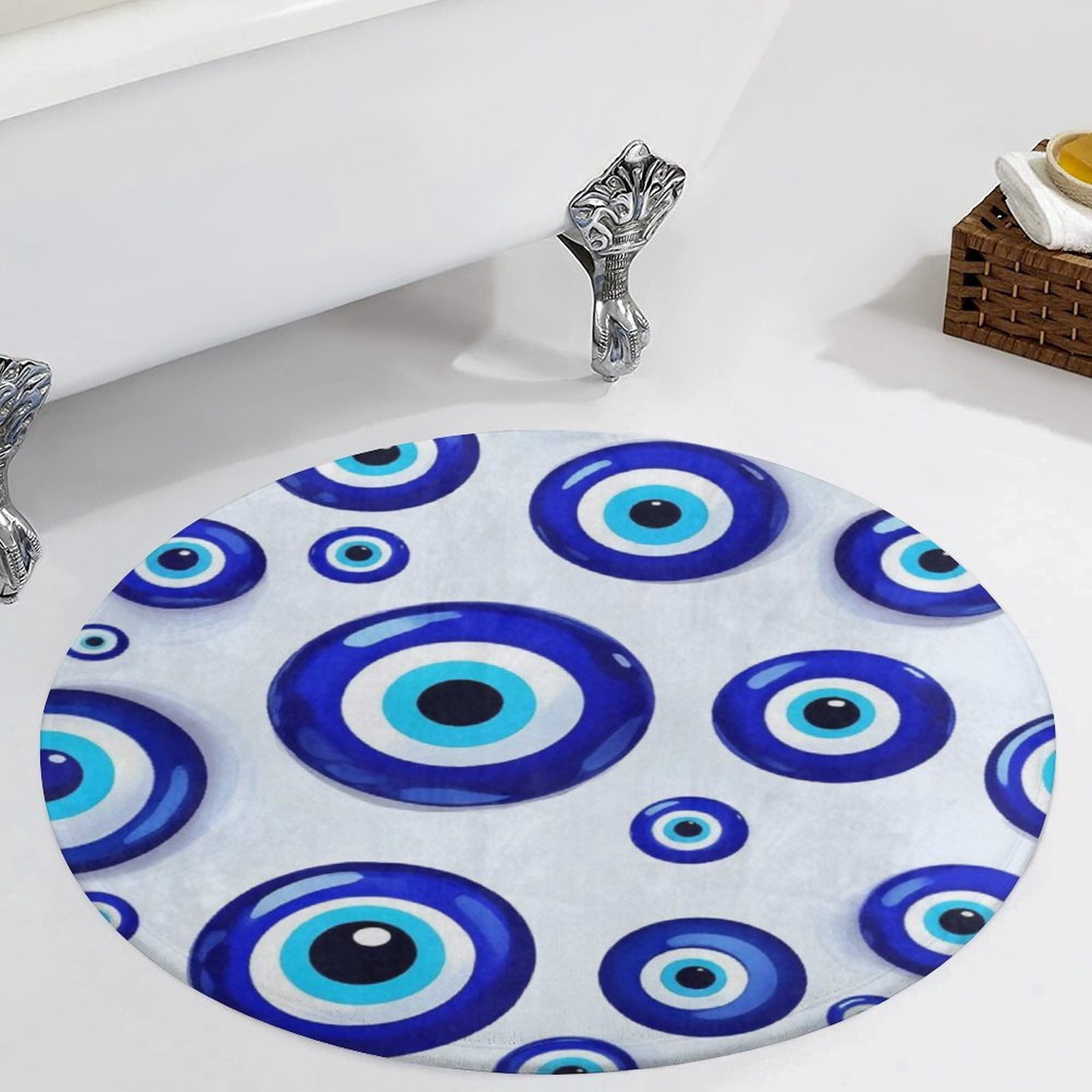 Evil Eye Symbol-1 Area Round Carpet Living Room Bedroom Rugs Door Pad ...