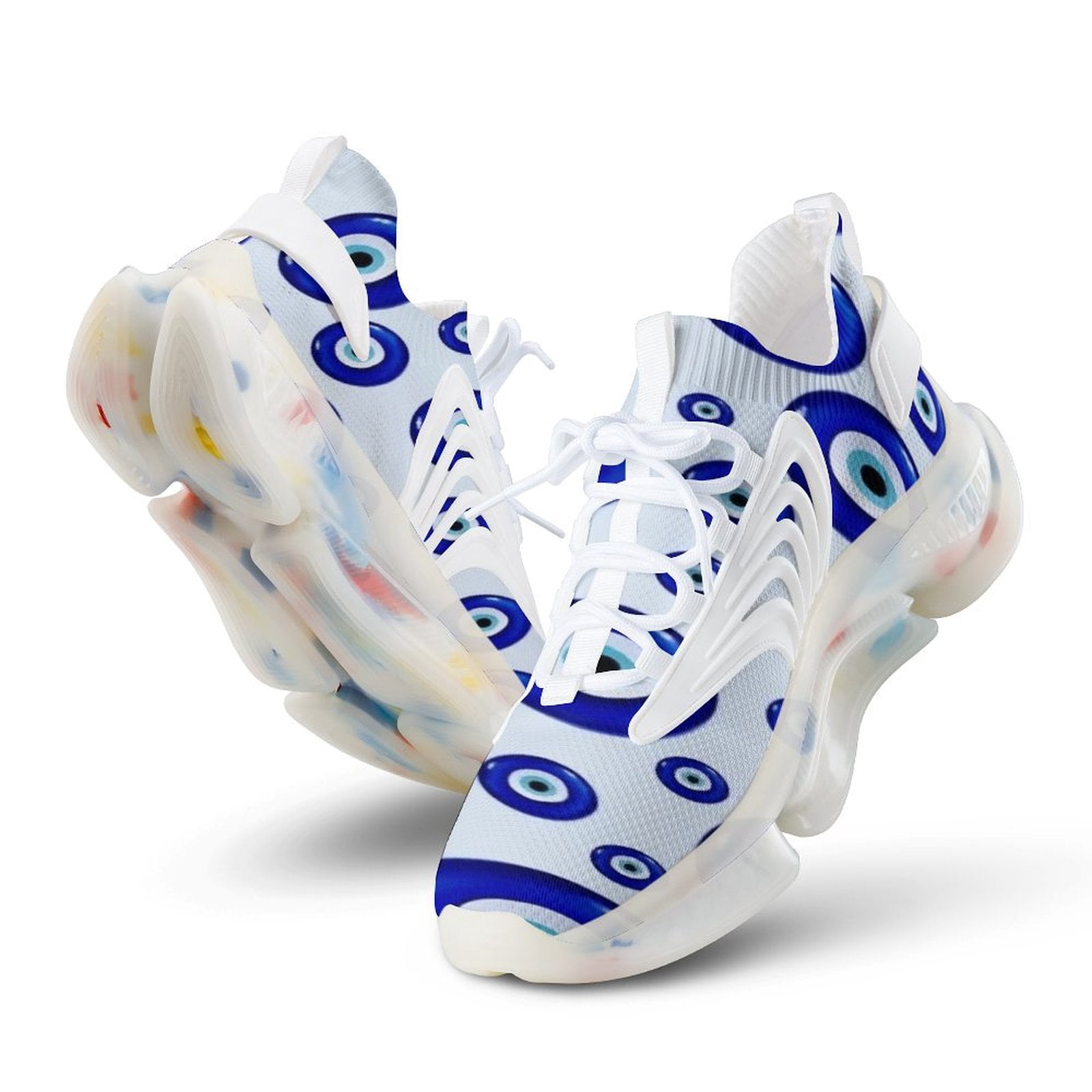 Evil Eye Symbol Walking Shoes for Men Woman Lightweight Tennis Fashion ...