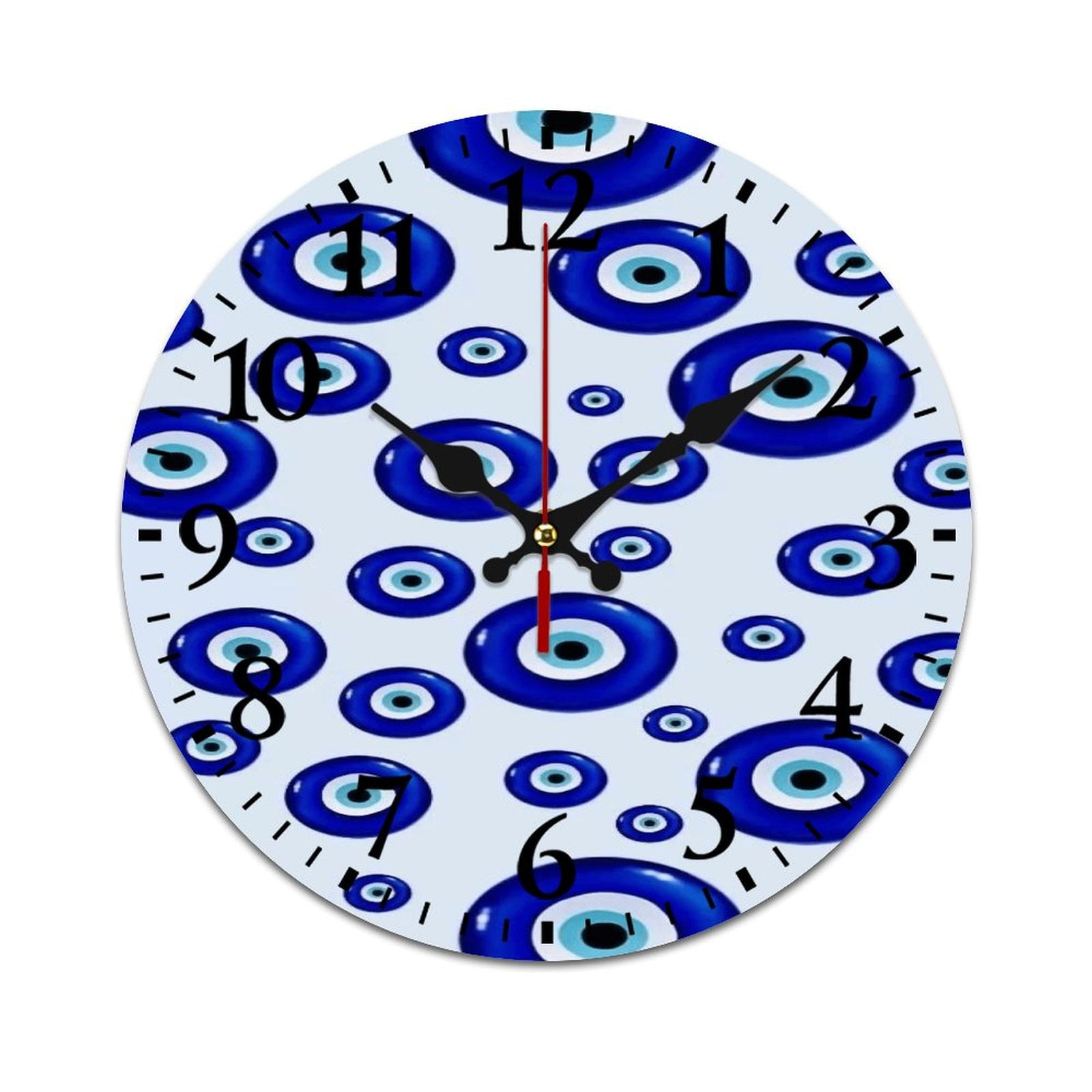 Evil Eye Symbol Wall Clock Modern Design Clocks Wall Hanging Home ...