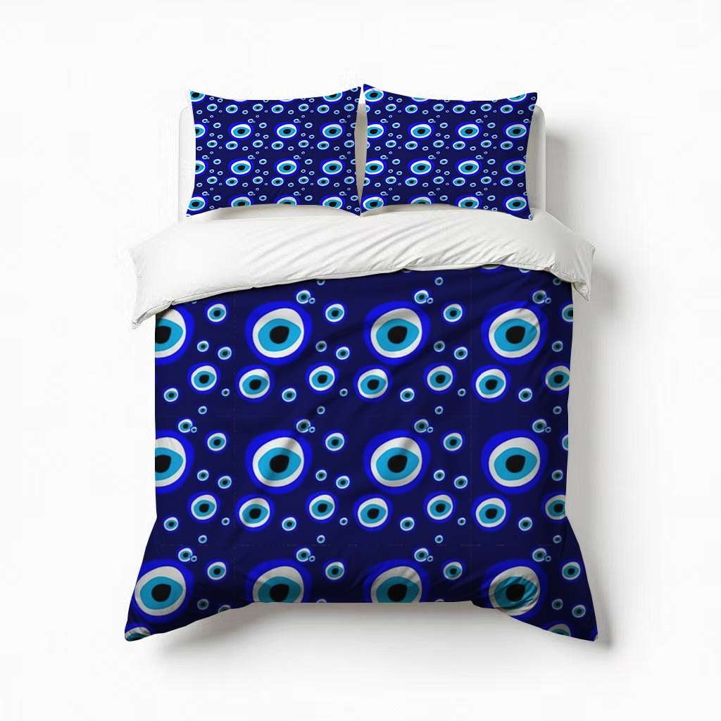 Evil Eye Talisman Bedding Set 3 Pcs Soft Microfiber Quilt Cover For ...