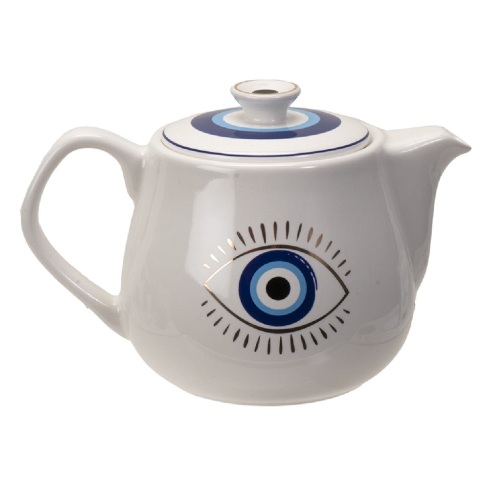 Evil Eye Teapot - White - Walmart.com