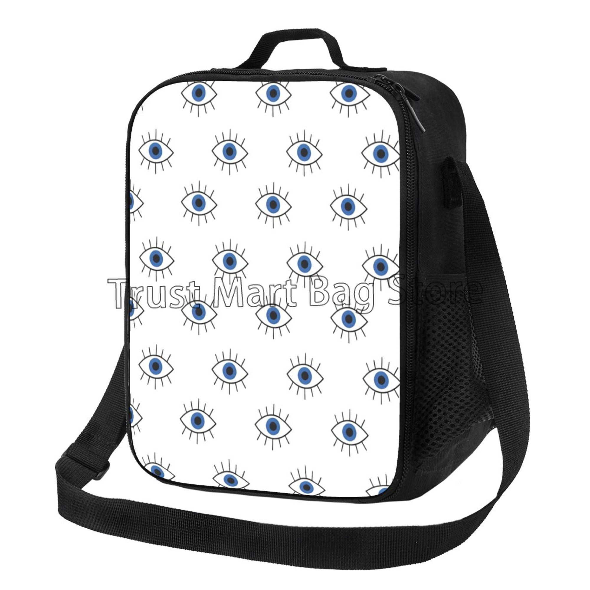 Evil Eye Turkish Eye Bead Insulated Lunch Bag Reusable Portable Thermal ...