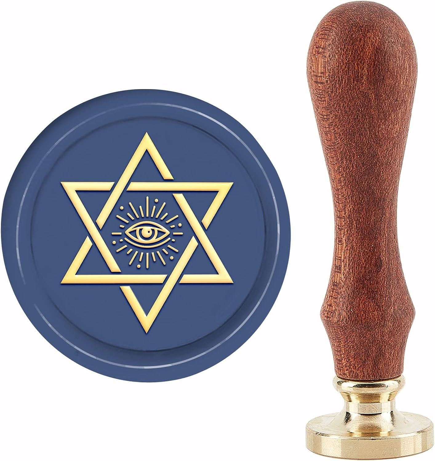 Evil Eye Wax Seal Stamp Illuminati Sealing Wax Stamps Hexagon 30mm ...