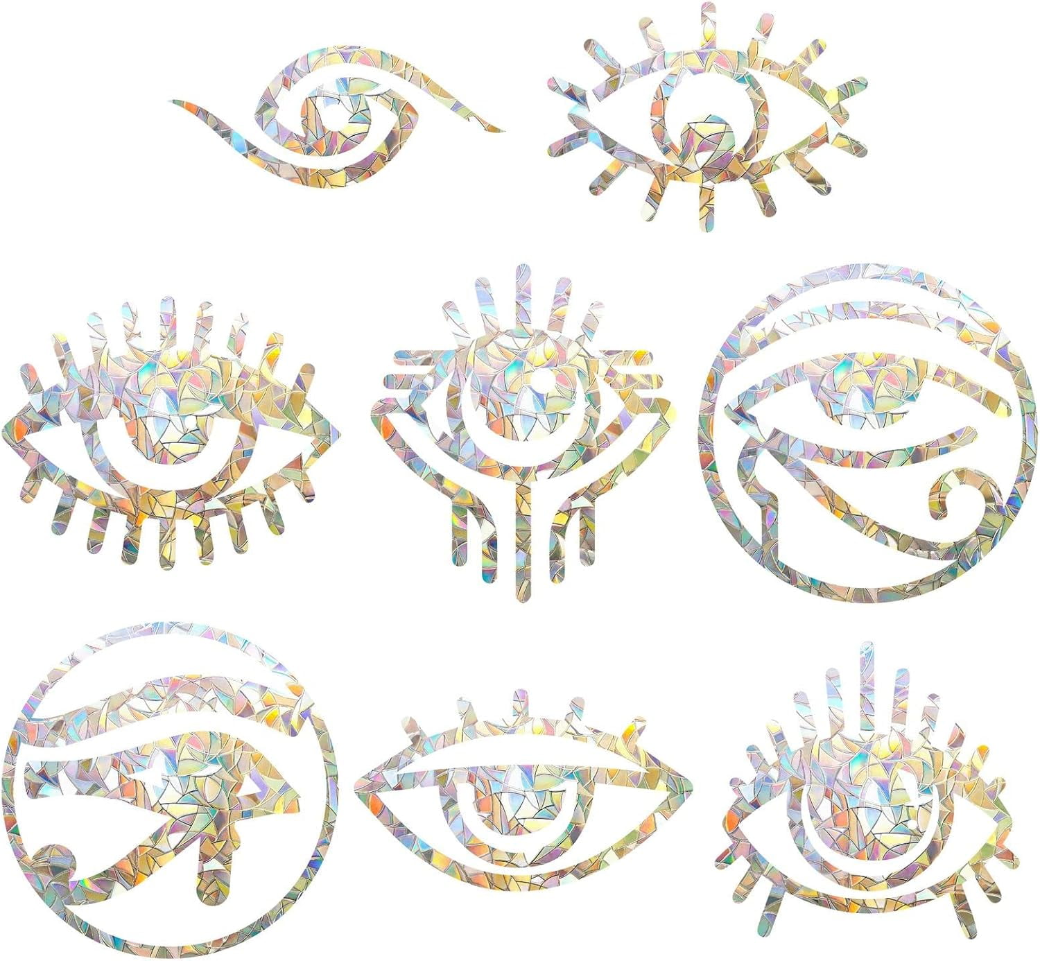 Waterproof PVC Colored Laser Stained Window Film Adhesive Stickers ...