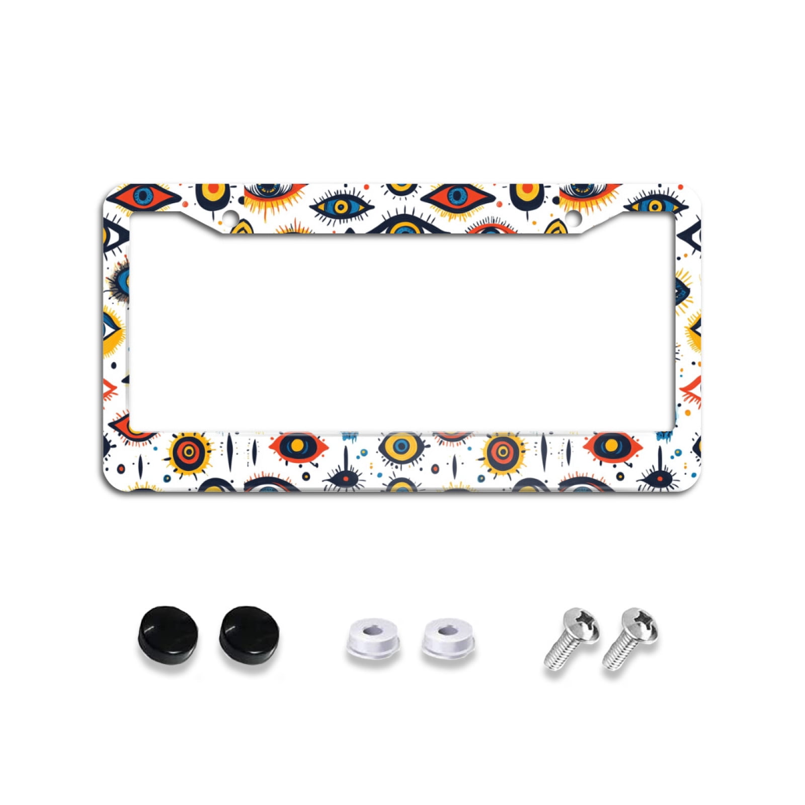 Evil Eyes License Plate Frames for Women Men Car Plate Holder Cover ...