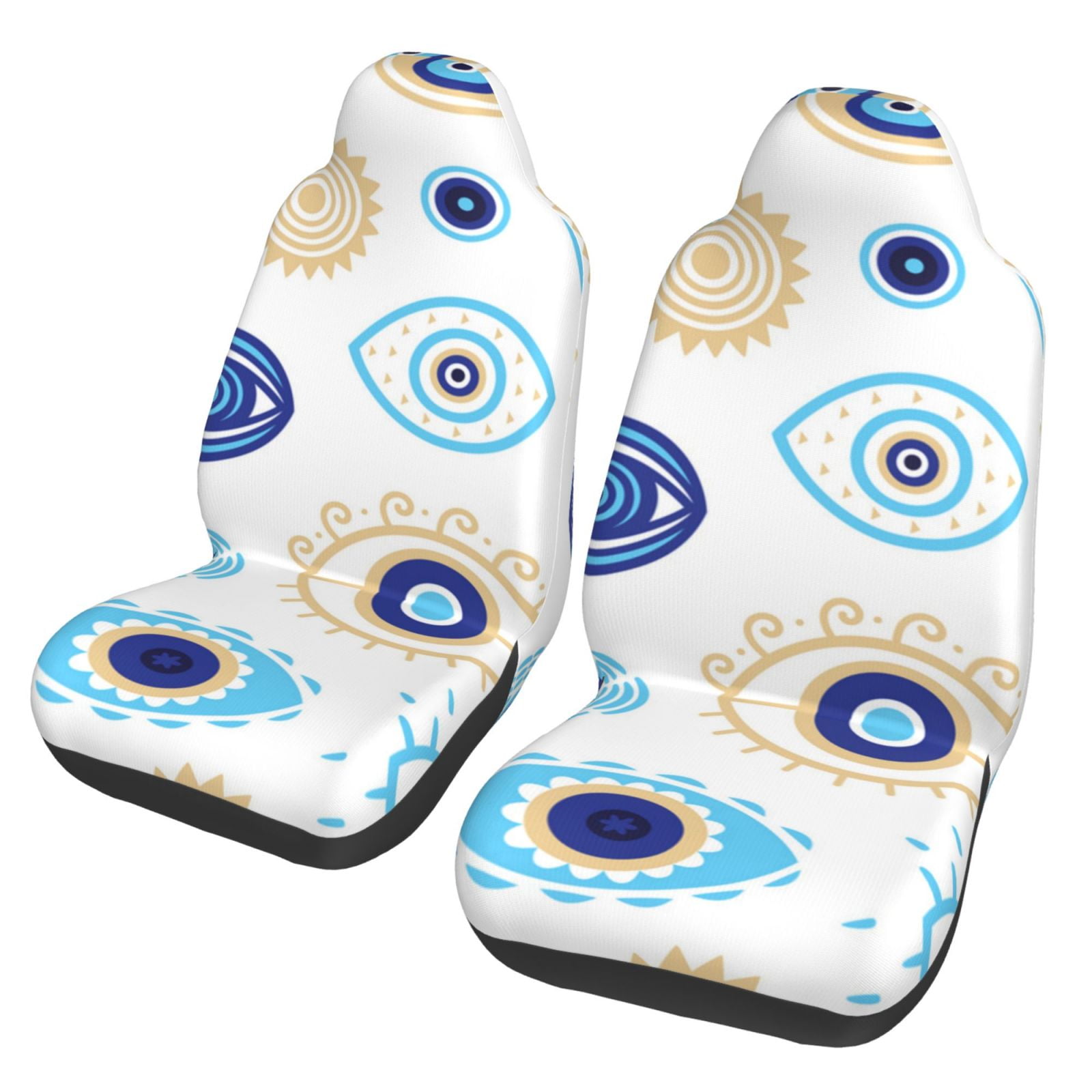 Evil Eyes Magic Talisman Car Seat Cover 2 Pcs Auto Front Bucket Seats ...