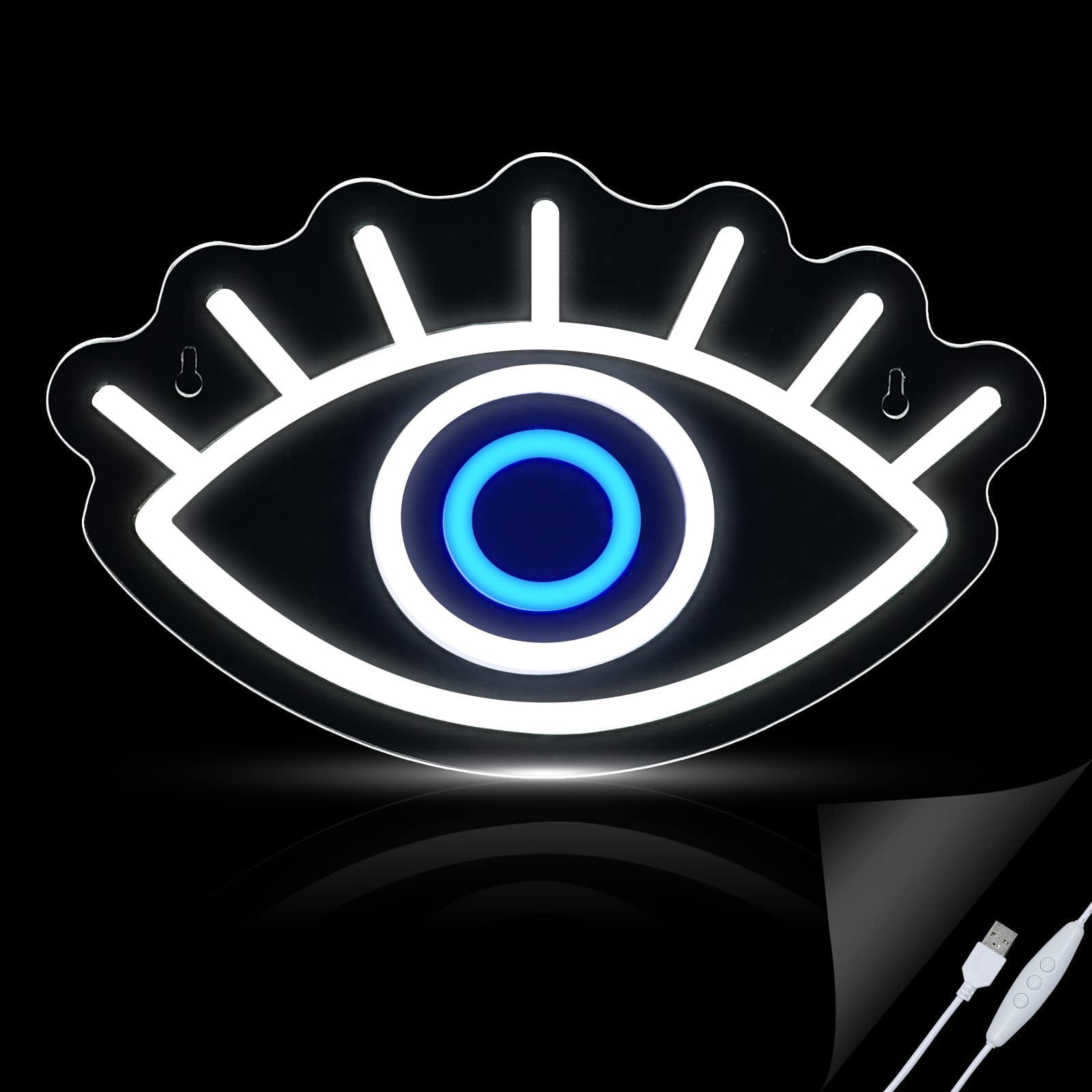 Evil Eyes Neon Sign,Dimmable USB Powered Eye Neon Light,Living Room ...