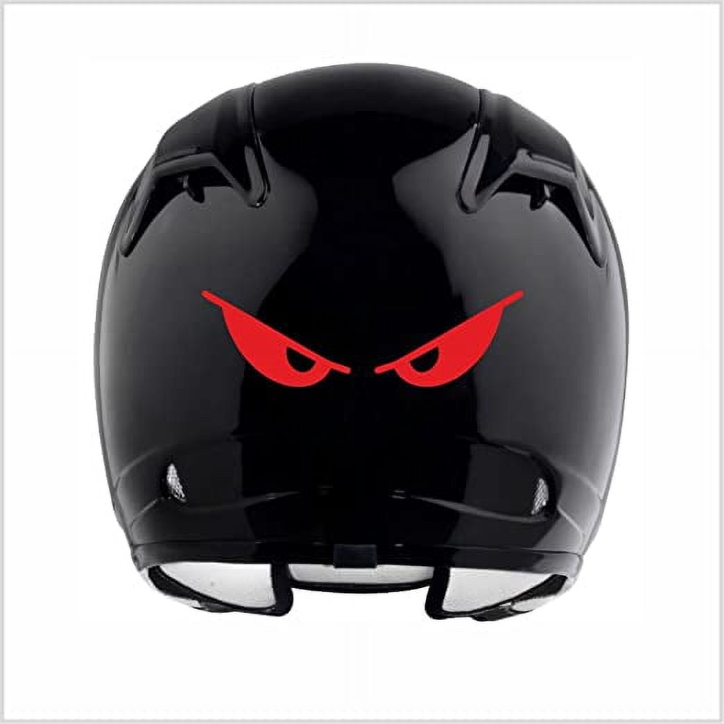 Evil Eyes No Fear Motorcycle Biker Helmet Reflective Decal Sticker M2 5 ...