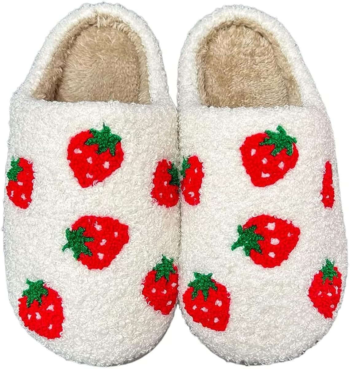 Evil Eyes Slippers For Women Strawberry Slippers Memory Foam Cowboy ...