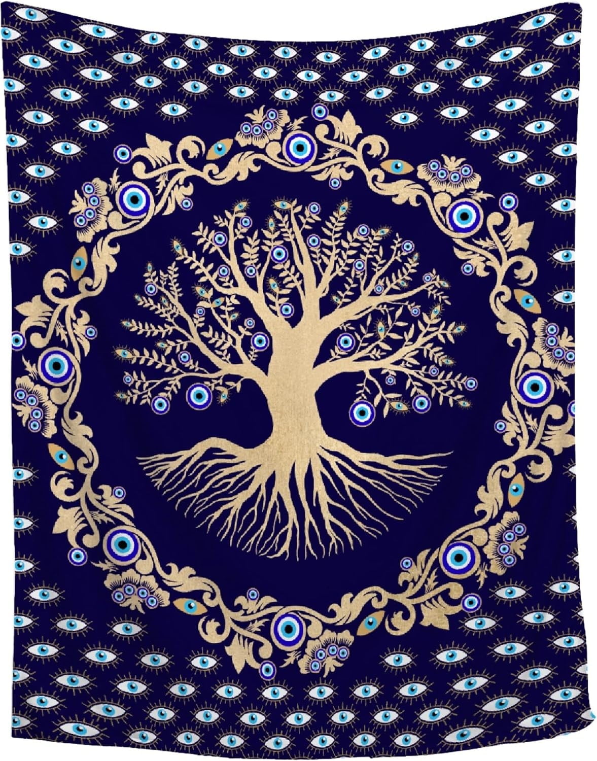 Evil Eyes Throw Blanket | Evil Eye Decor for Boys Girls | Plush Cozy ...