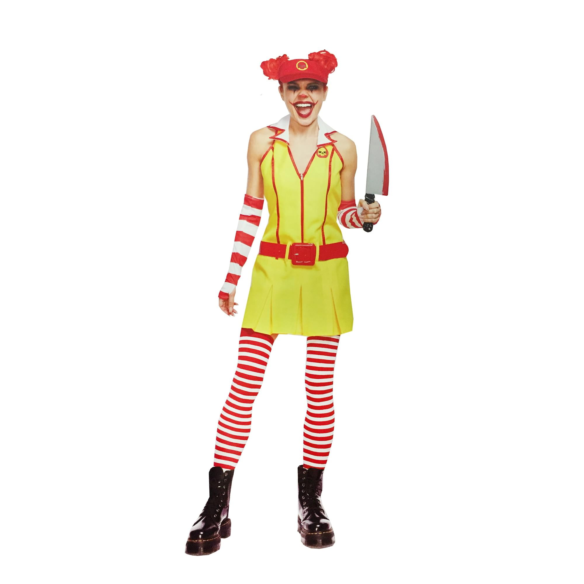 Evil Fast Food Clown Adult Costume | Small - Walmart.com