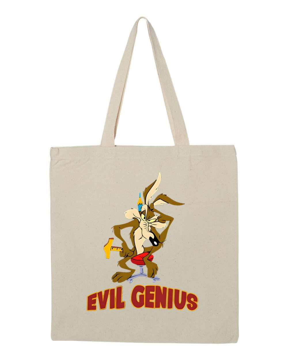 Evil Genius Coyote Cartoon Meme Humor Tote Bag for Meme Fans - Walmart.com
