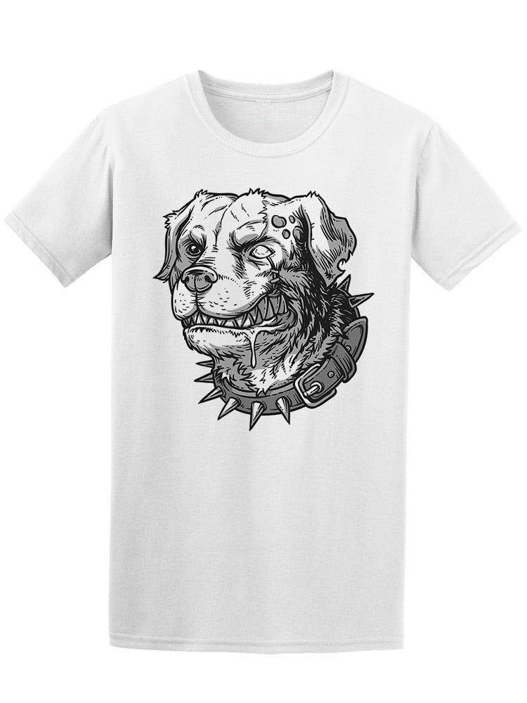 Evil Mad Dog T-Shirt Men -Image by Shutterstock, Male 3X-Large ...