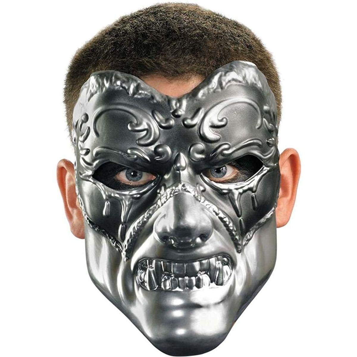 Faux Chrome Evil Masquerade Venetian Mask - Walmart.com