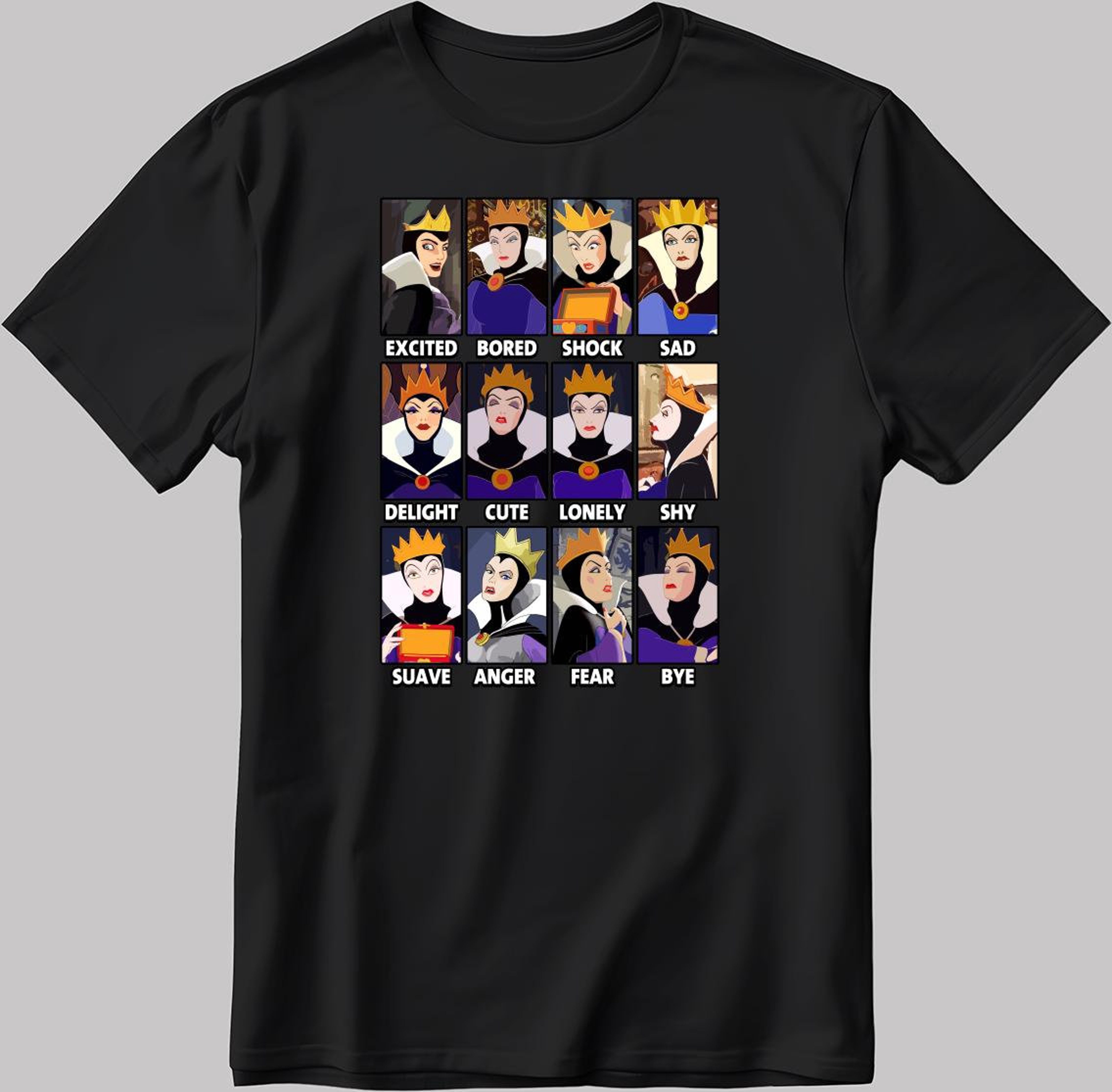 Evil Moods Short Sleeve White-Black Men's / Women's T Shirt C561 ...