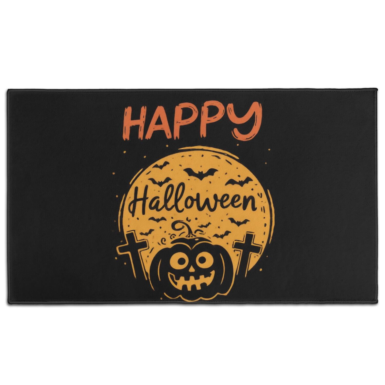 Evil Pumpkin Ghost Non-Skid Door Mat - Innovative Design x Inch ...
