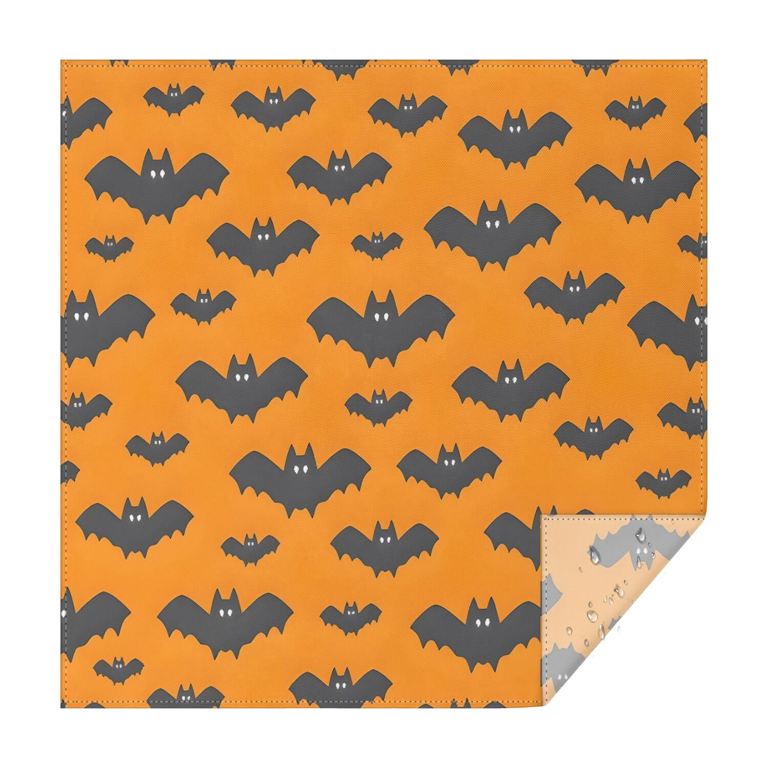 Evil Pumpkin Ghost Square Table Cloth Wrinkle Resistant Washable Happy ...