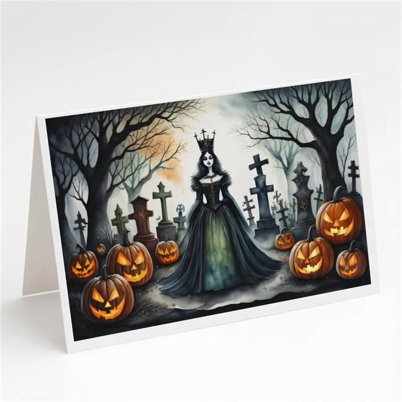 Evil Queen Spooky Halloween Greeting Cards and Envelopes Pack of 8 7 in ...