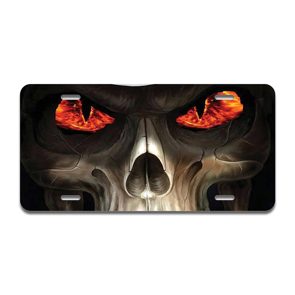 Evil Reaper Aluminum License Plate| License Plate 12" X 6" Fits Any Car ...