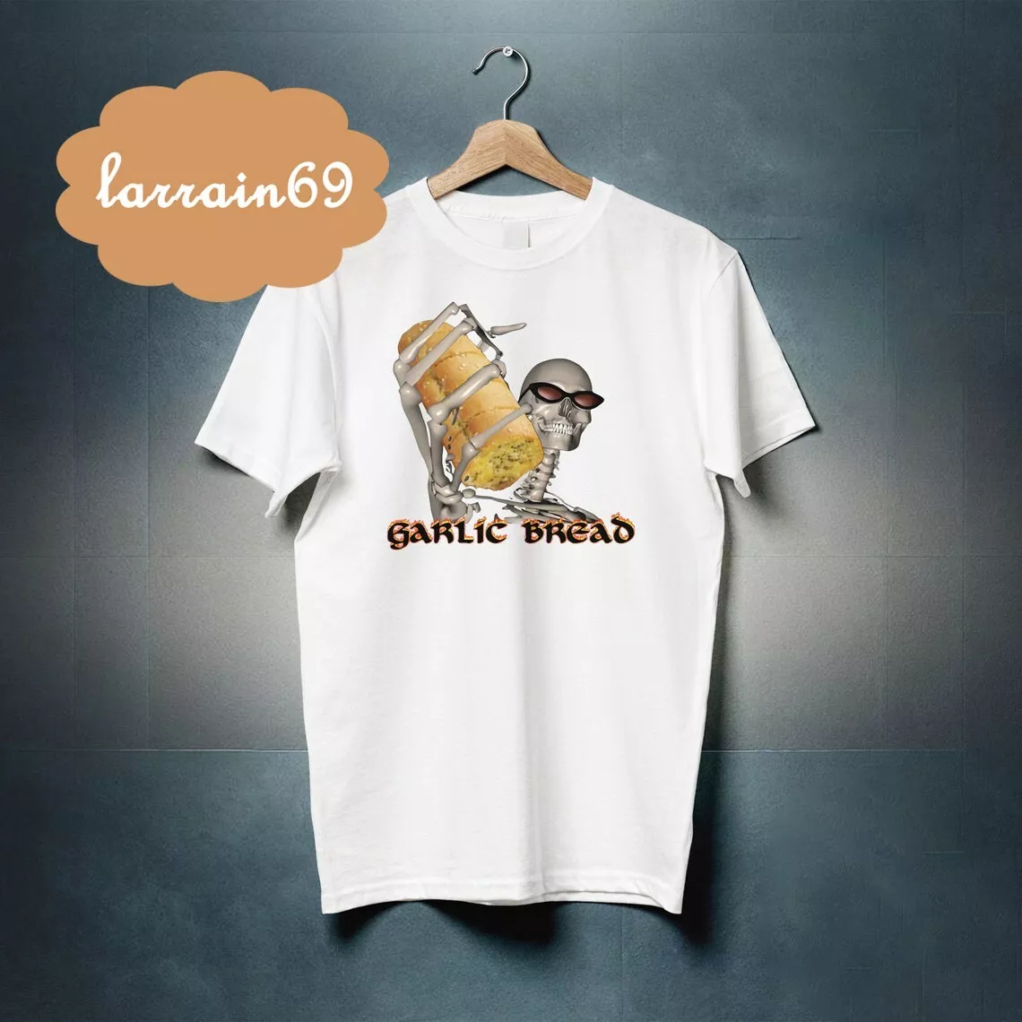 Evil Silly Skeleton T-Shirt, Garlic Bread Skeleton Dank Meme, Unhinged Offensive, Cursed, That ...