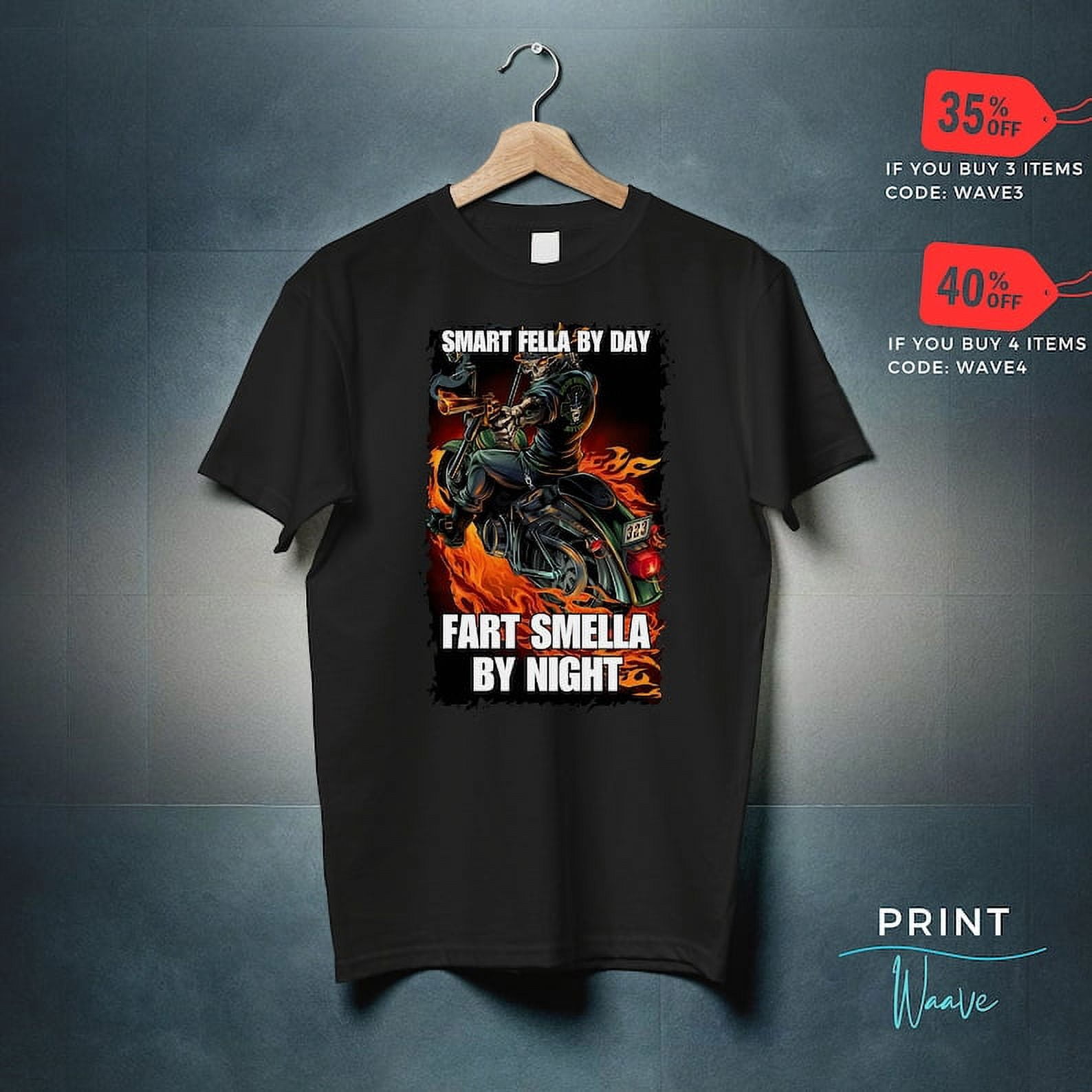 Evil Skeleton Shirt Meme, Smart Fella Fart Smella, Offensive Gifts ...