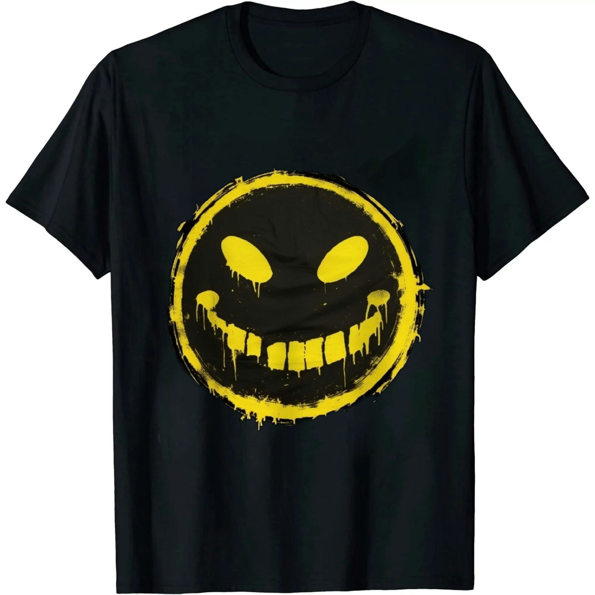 Evil Smile Face Graphic Novelty Sarcastic Funny T Shirt - Walmart.com