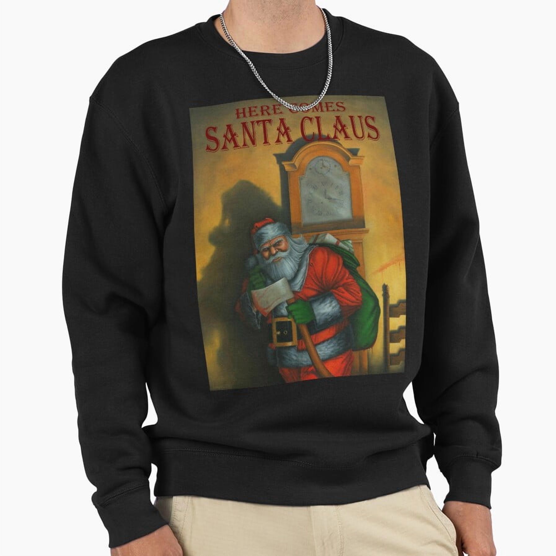Evil St. Nick Here Comes St. Nick Claus Horror Christmas Graphic Unisex ...