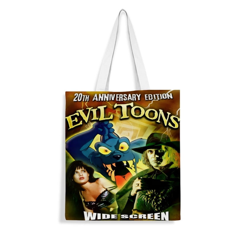 Evil Toons canvas Tote Bag for Women Aesthetic Cute Cat Shopping ...