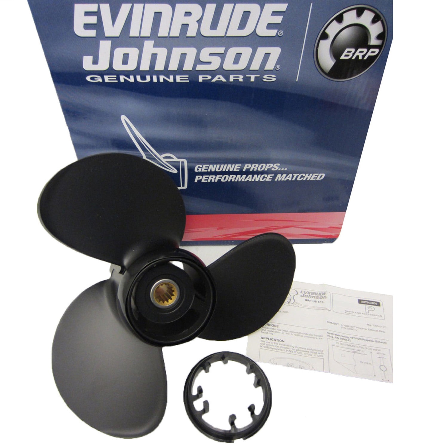 Evinrude Johnson New OEM Hydrus Propeller Pontoon Prop 13.875x11 ...