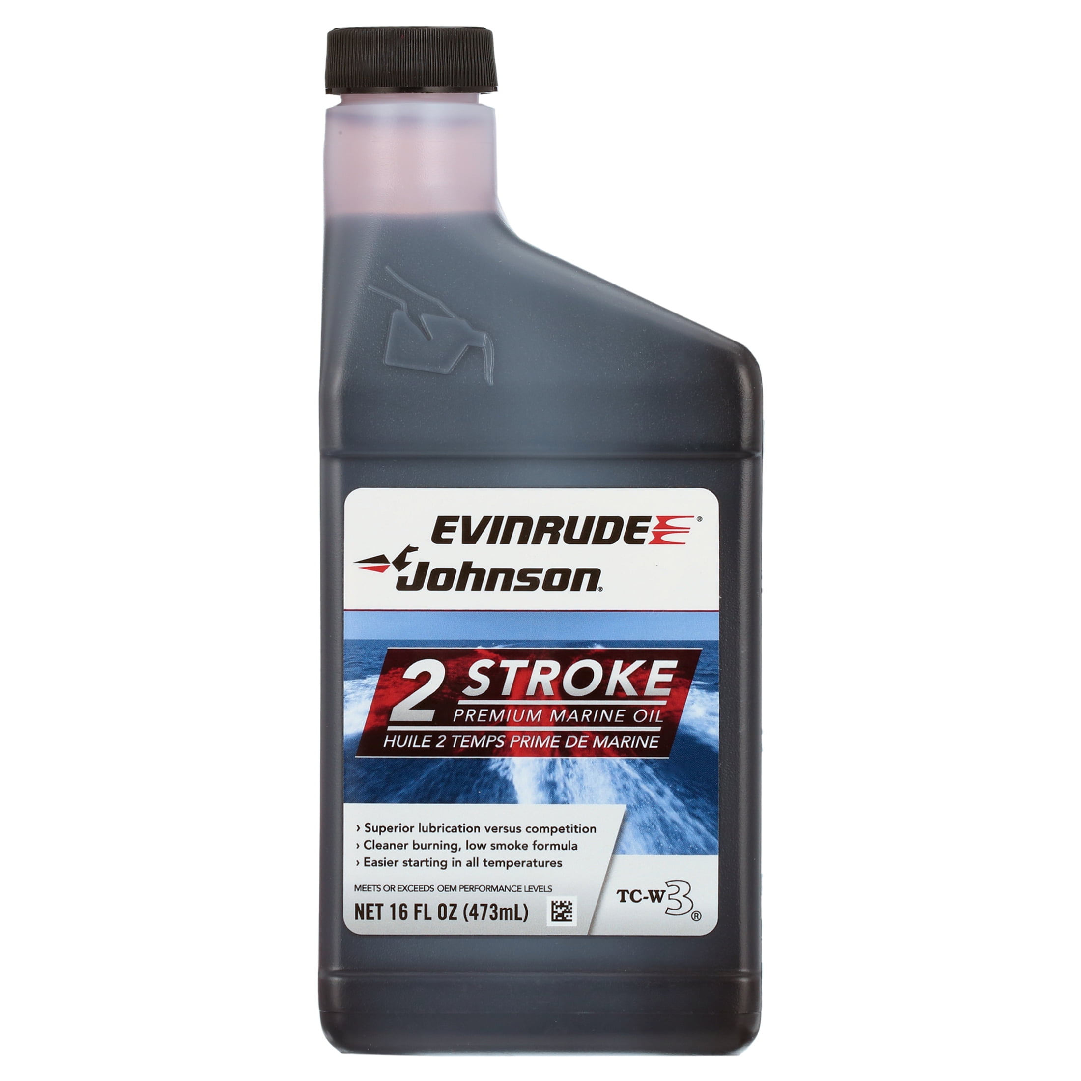 Evinrude Johnson Premium TC-W3 Mineral 2 Cycle Marine Oil,16 fl oz ...