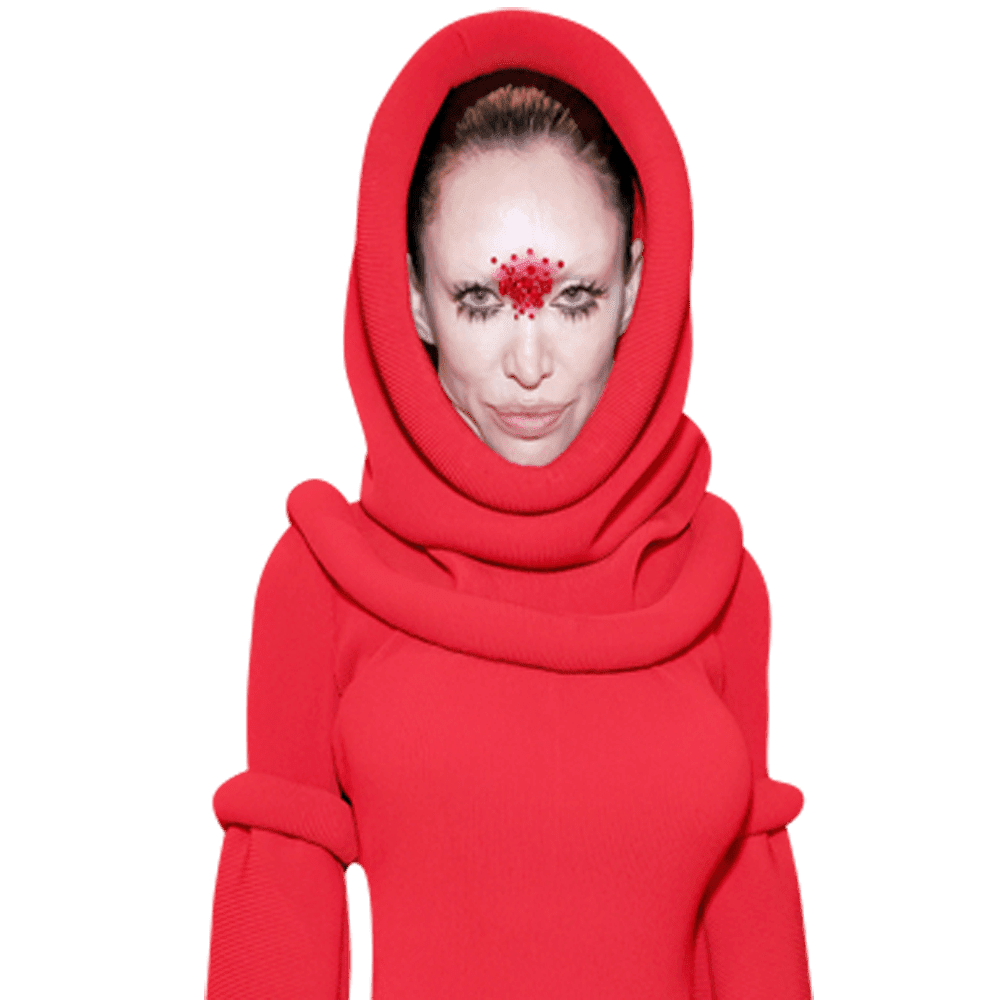 Evis Xheneti (Red Outfit) Half Body Buddy Cutout - Walmart.com