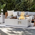 Evita 48" Gas Fire Pit for Outside – 50,000 BTU Outdoor Propane Fire ...