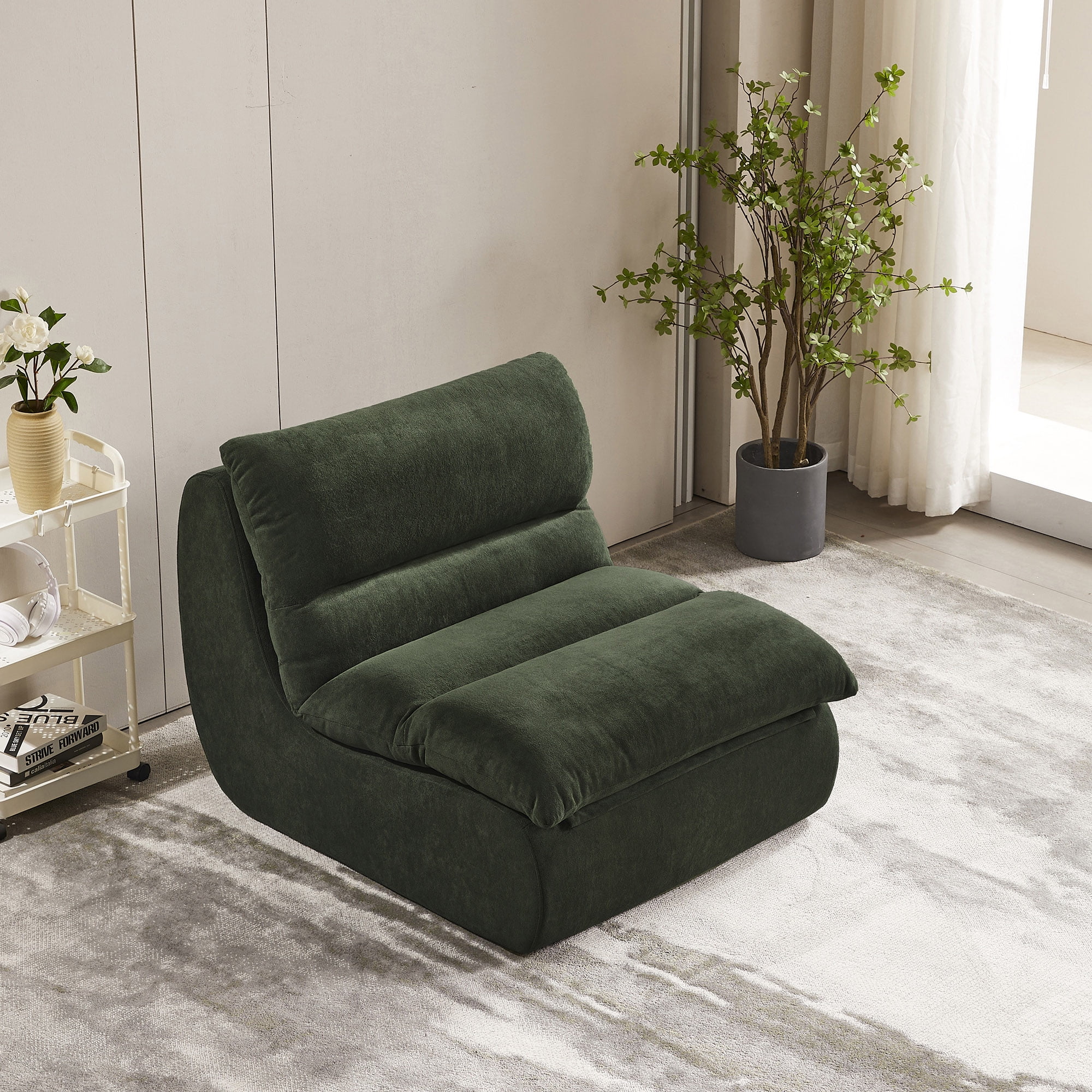 Evita High Density Memory Foam Bean Bag Chairs Modern Comfy Chair for ...